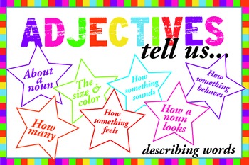 The Wonderful Adjectives | Student Teacher in Training
