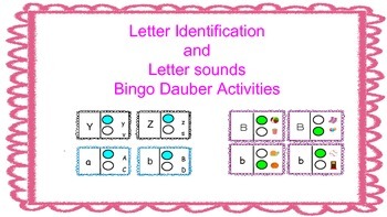 Letter Identification/Letter Sounds Bingo Dauber Activity | My Attempts ...